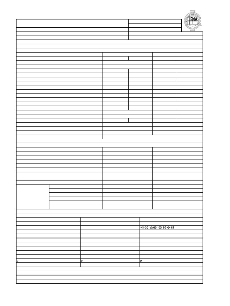 TEMA MetricDataSheet | PDF | Heat Exchanger | Viscosity