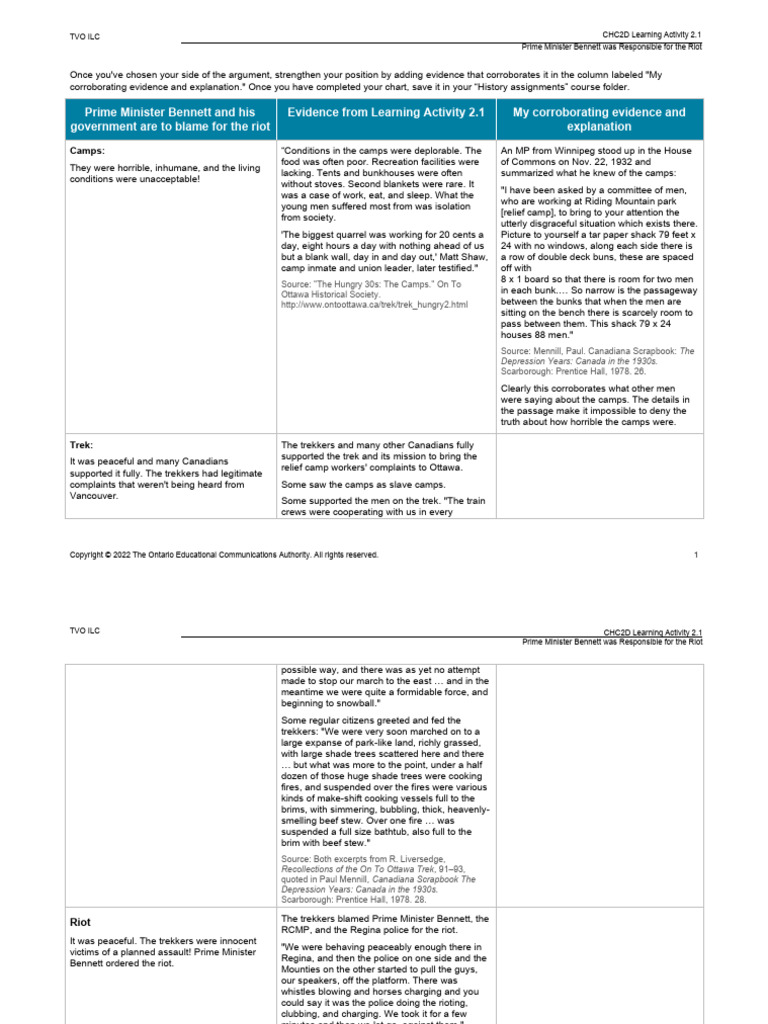 Chc2d 06 Bennett Responsible | PDF