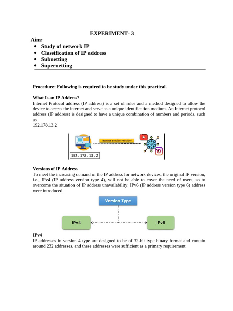 Experiment No-3 CN - Lab | PDF | Ip Address | I Pv6
