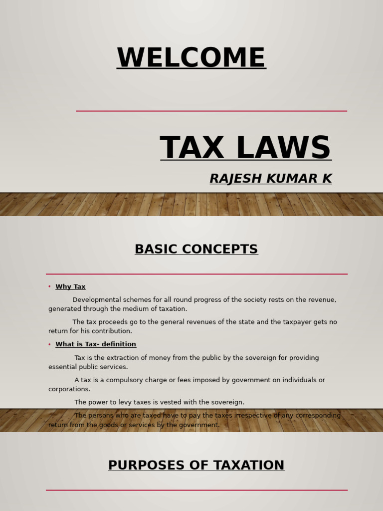 Understanding Tax Laws and Principles | PDF | Taxes | Tax Rate