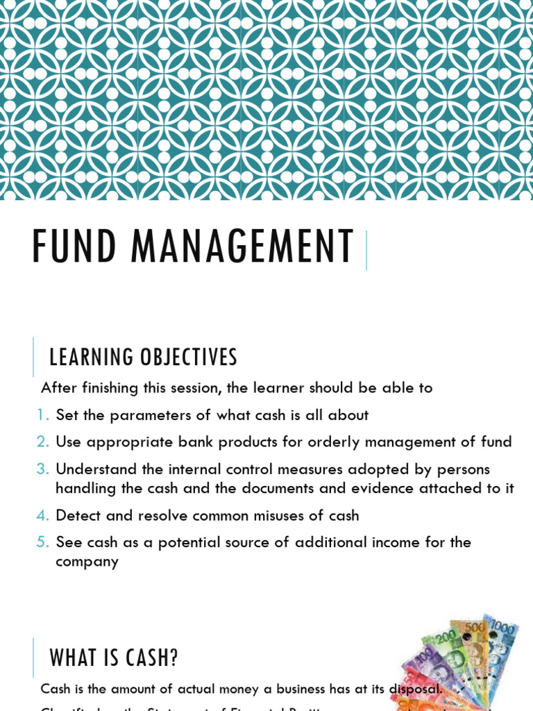 Fund Management | PDF | Cash | Banks