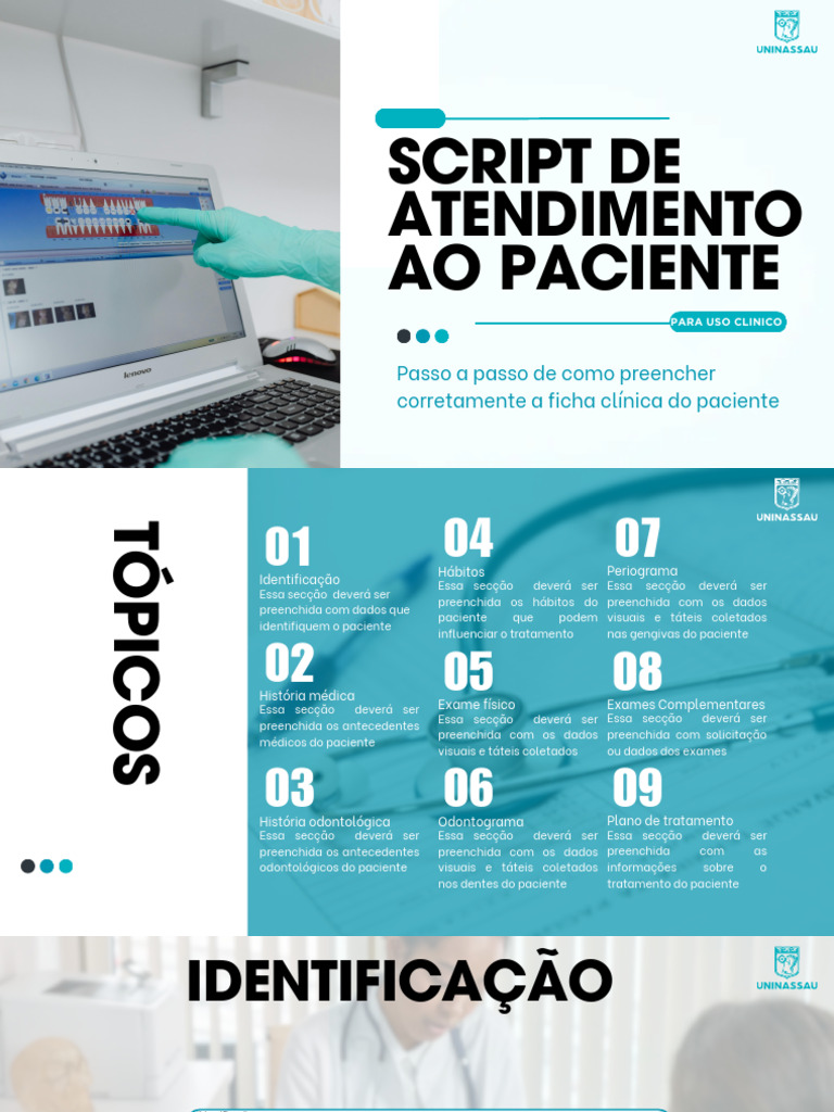 Script de Atendimento Ao Paciente | PDF | Odontologia | Boca