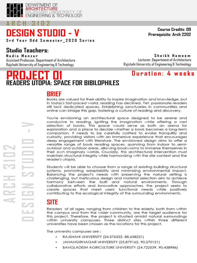 Handout (Readers Utopia Space For Bibilophiles) | PDF