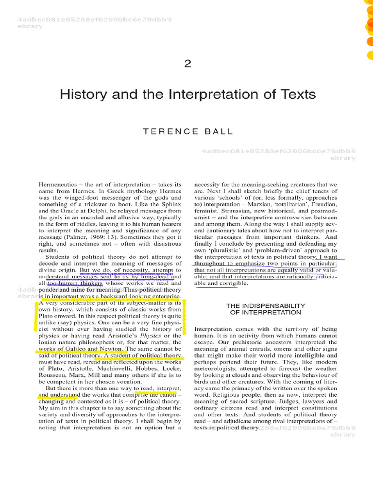 Ball-Terence Ball For 5th Semester Students-2004 | PDF | Fair Use ...