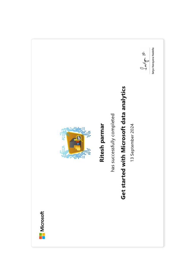Microsoft Achievement | PDF