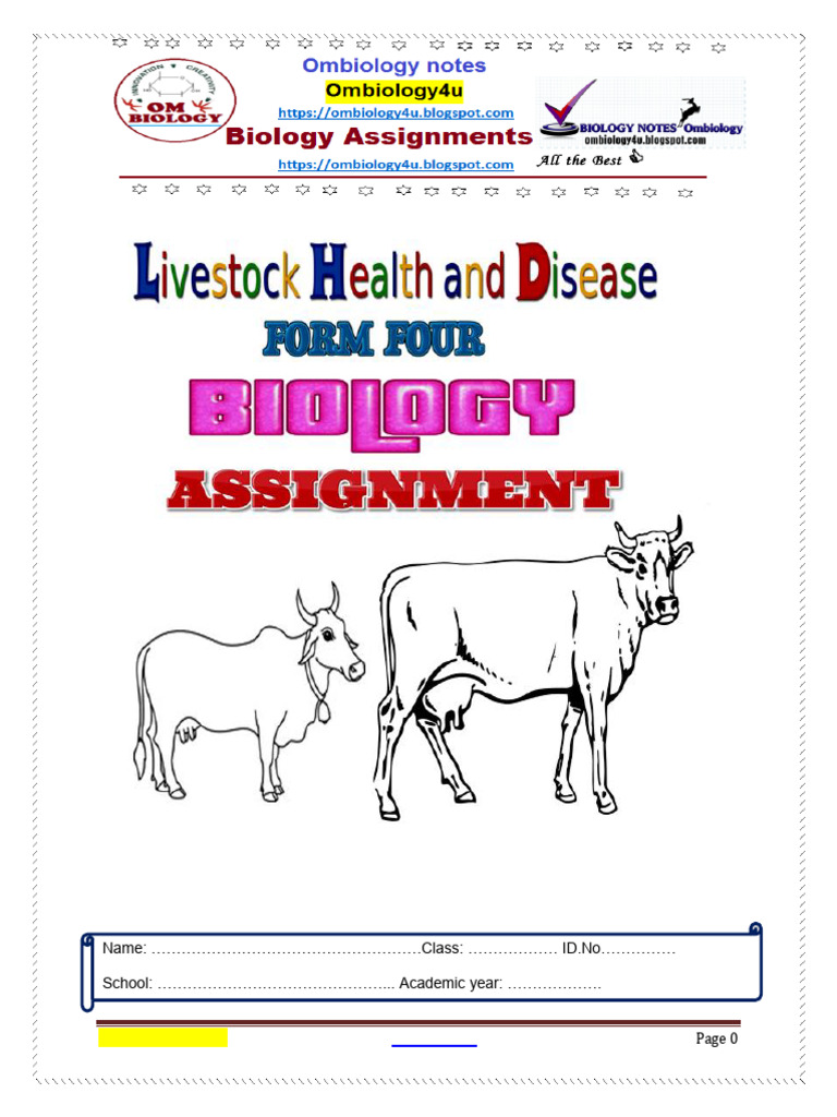 Biology - Livestock Health and Diseases | PDF | Medical Specialties ...