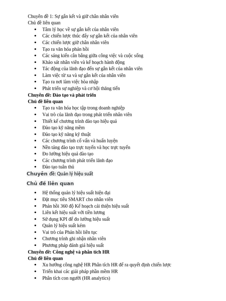 Chu de Thuyet Trinh | PDF