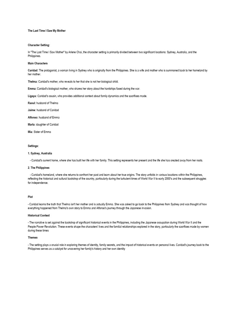 Character Setting | PDF