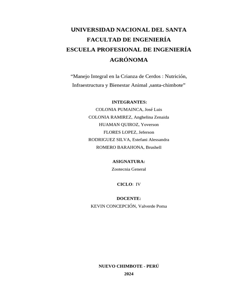 Grupo de Cerdos, Cochinos, Marranos | PDF | Alimentos | Carne