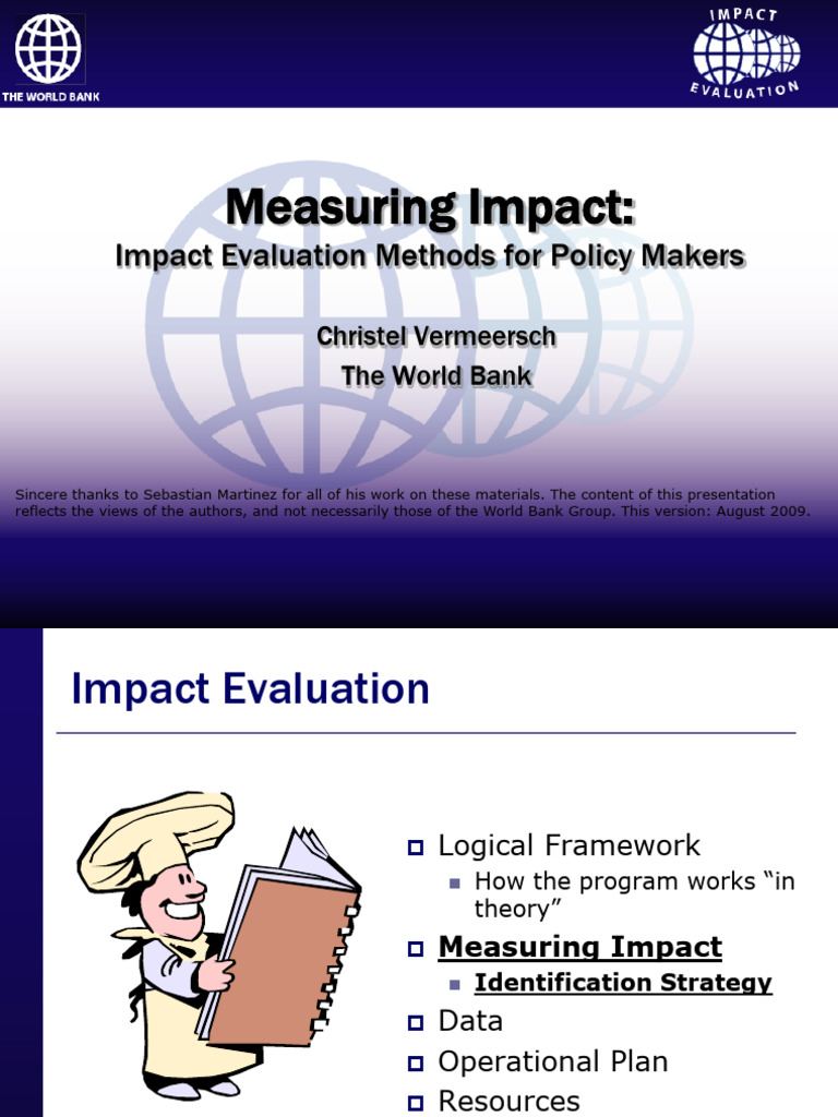 08 Policymaker Session Vermeersch | PDF | Scientific Method | Methodology