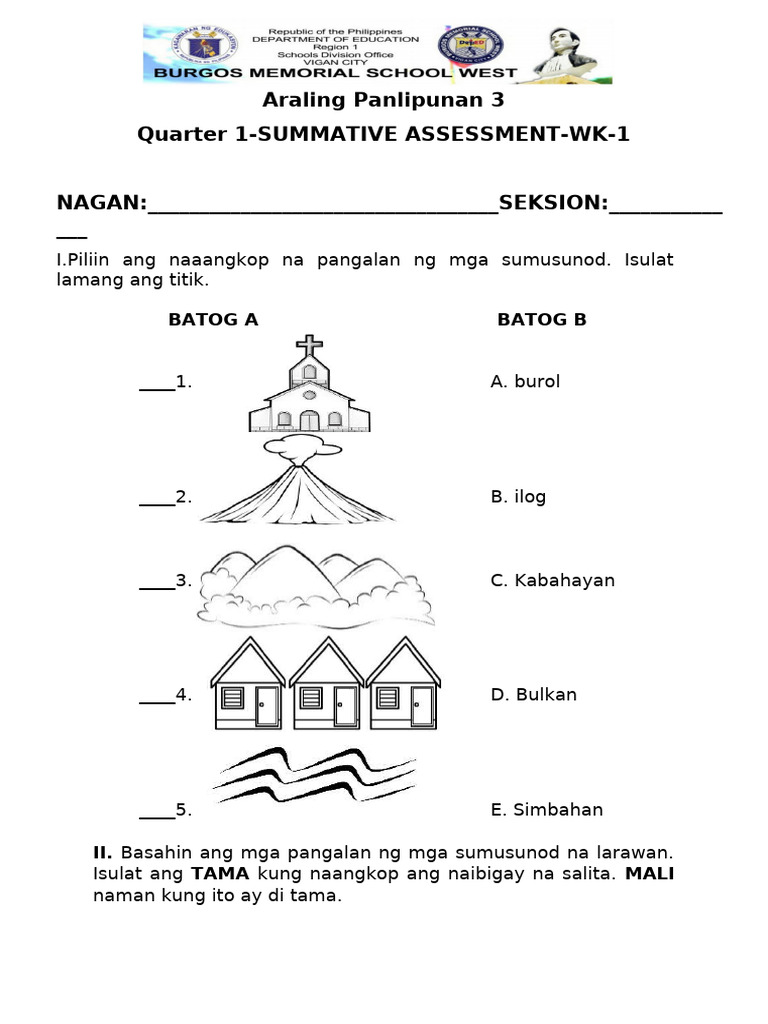 Sa-Ap3-Q1-Week 1 | PDF