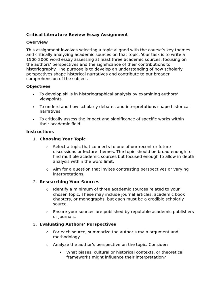 Midterm Critical Review Essay | PDF | Historiography | Essays