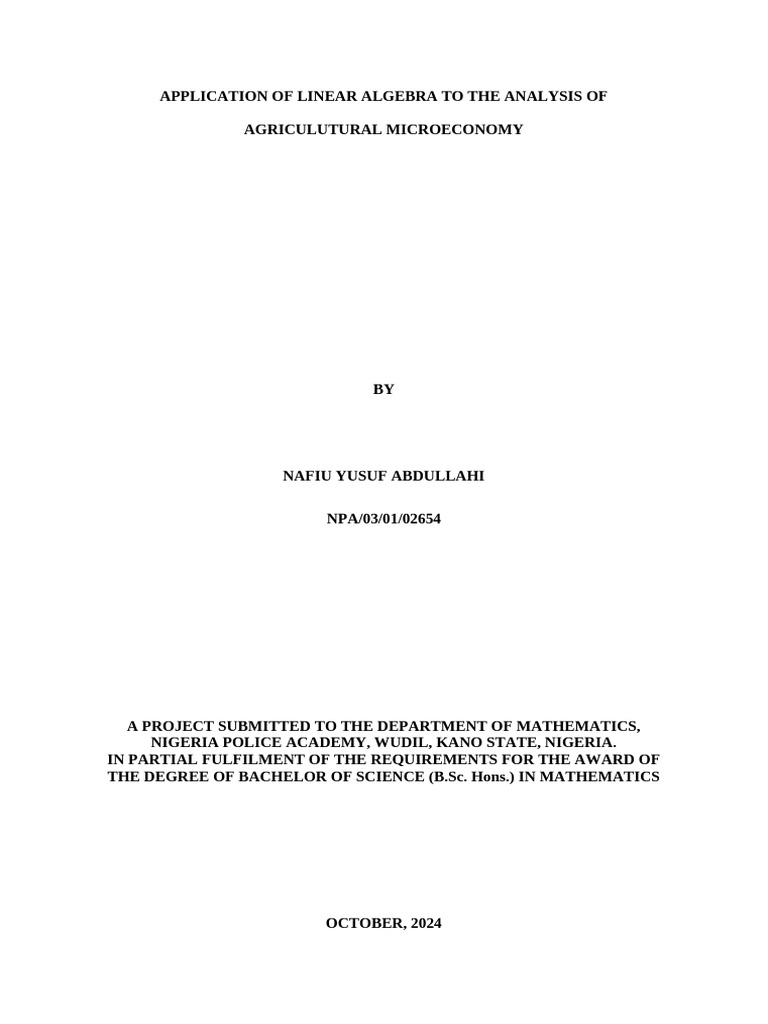 My Project (Organised Version) | PDF | Economics | Input–Output Model