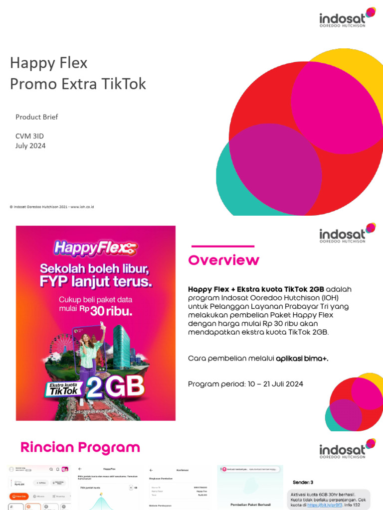 Happy Flex: Kuota TikTok 2GB Gratis | PDF