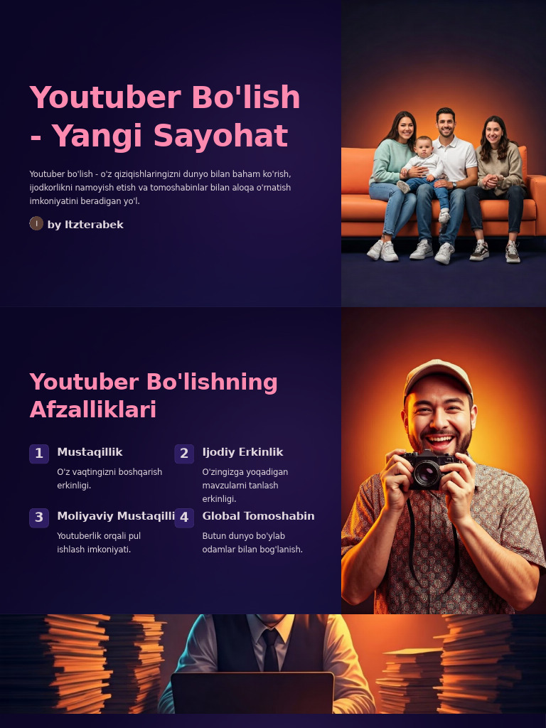 Youtuber Bolish Yangi Sayohat | PDF