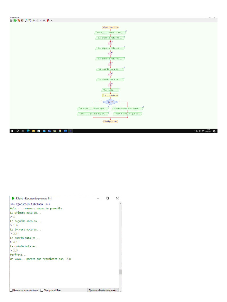 Calculadora Promedio PSeint | PDF