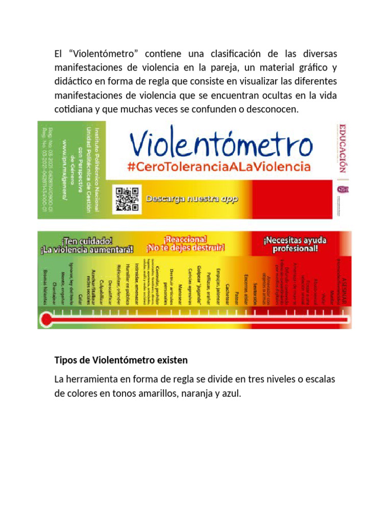 El Violentometro Familiar | PDF