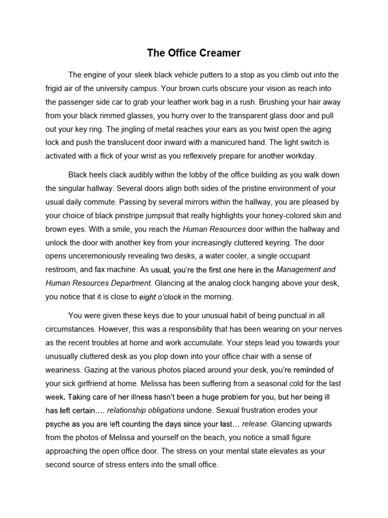 DreamEater-852140-The Office Creamer (Final) | PDF