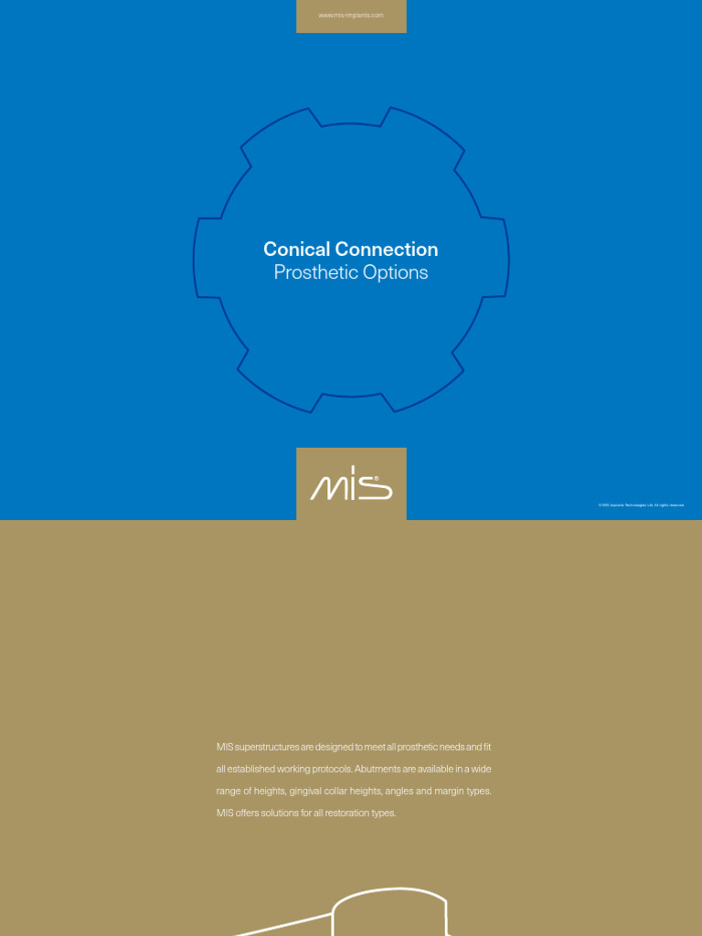 MIS Conical Connection Catalog | PDF | Dental Implant | Dentistry Branches