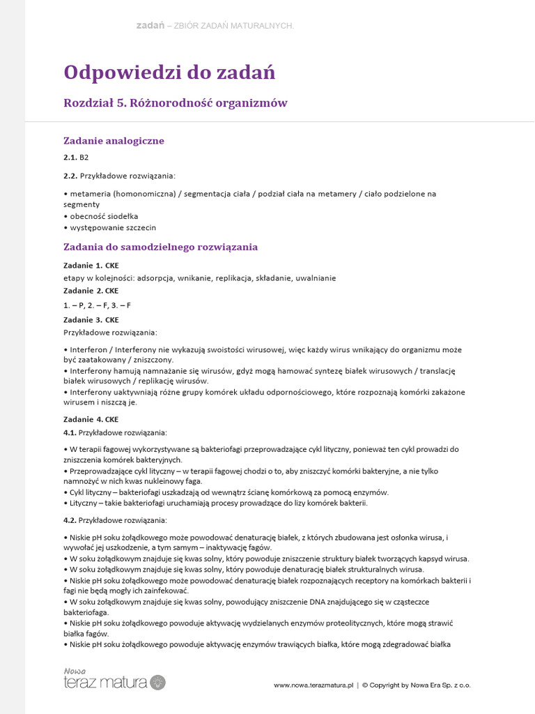 Tom 1 Rozdzial 5 - Odpowiedzi Do Zadan | PDF