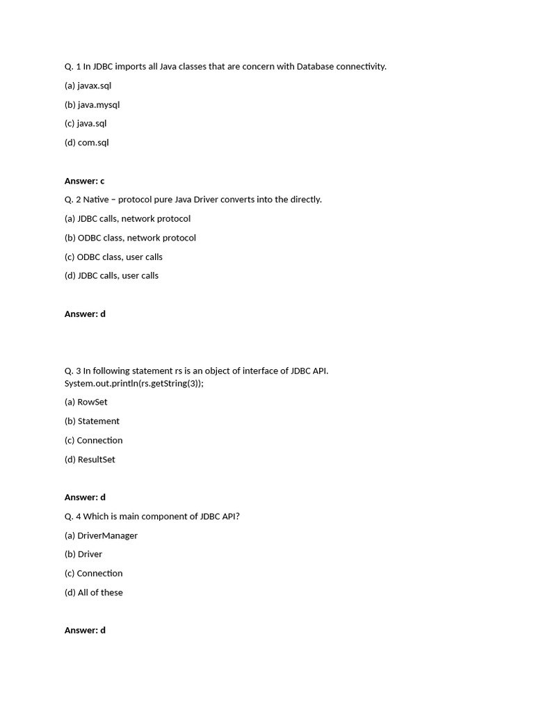 Unit 5 MCQ Ans | PDF