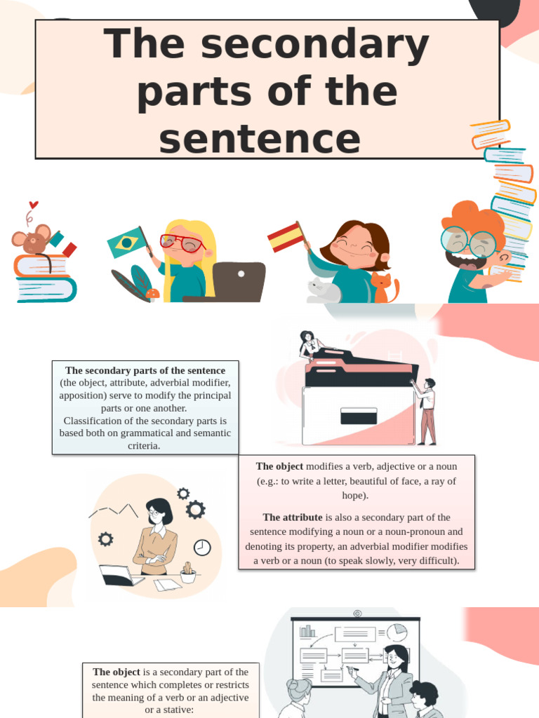 The Secondary Parts of The Sentence | PDF | Preposition And ...