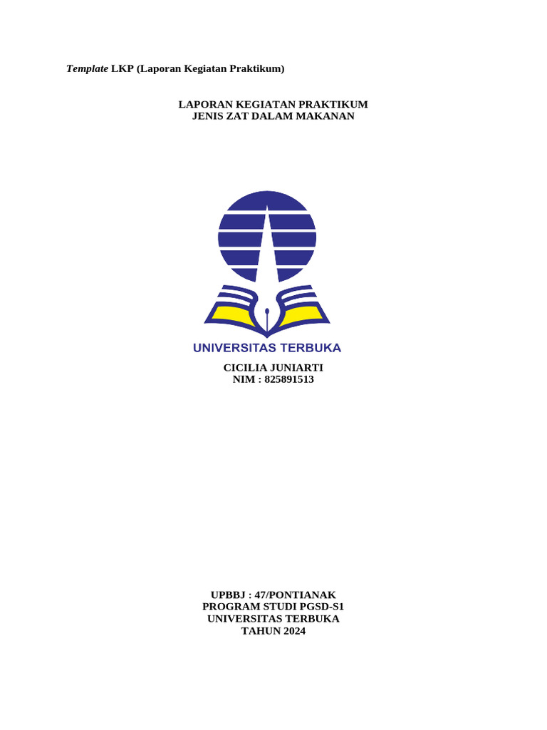 LKP Jenis Zat Dalam Makanan | PDF