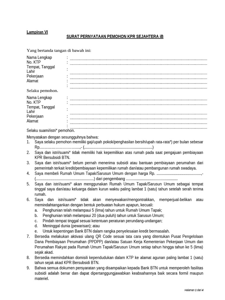 Lampiran Memo Pelaksanaan Akad KPR FLPP TA 2024 | PDF