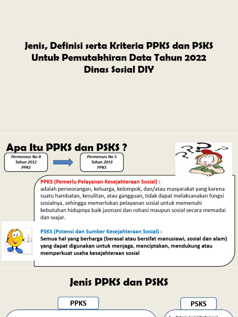 Kriteria PPKS dan PSKS 2022 DIY | PDF