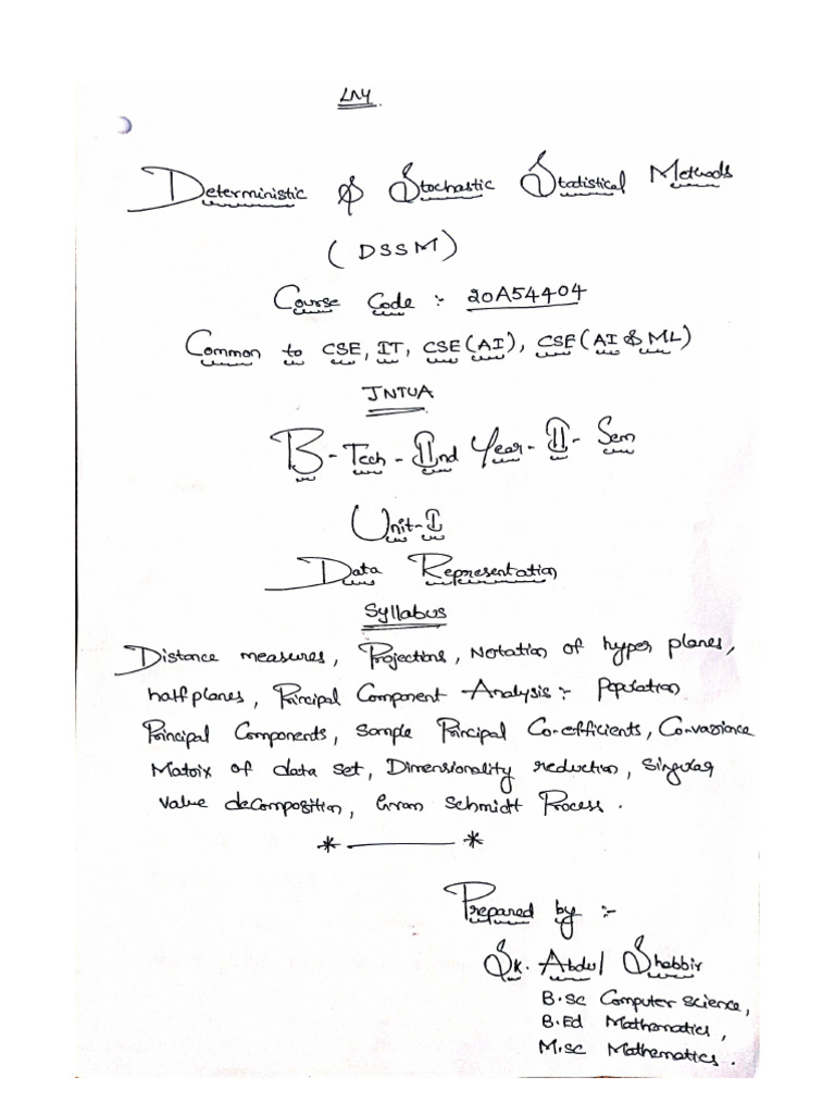 DSSM UNIT 1 Data Representation Material | PDF