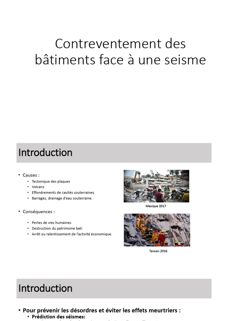 Contreventement des bâtiments sismiques | PDF | Mécanique du solide ...