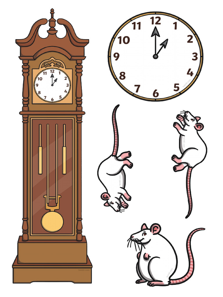 T TP 7681 Hickory Dickory Dock Stick Puppets Ver 1 | PDF