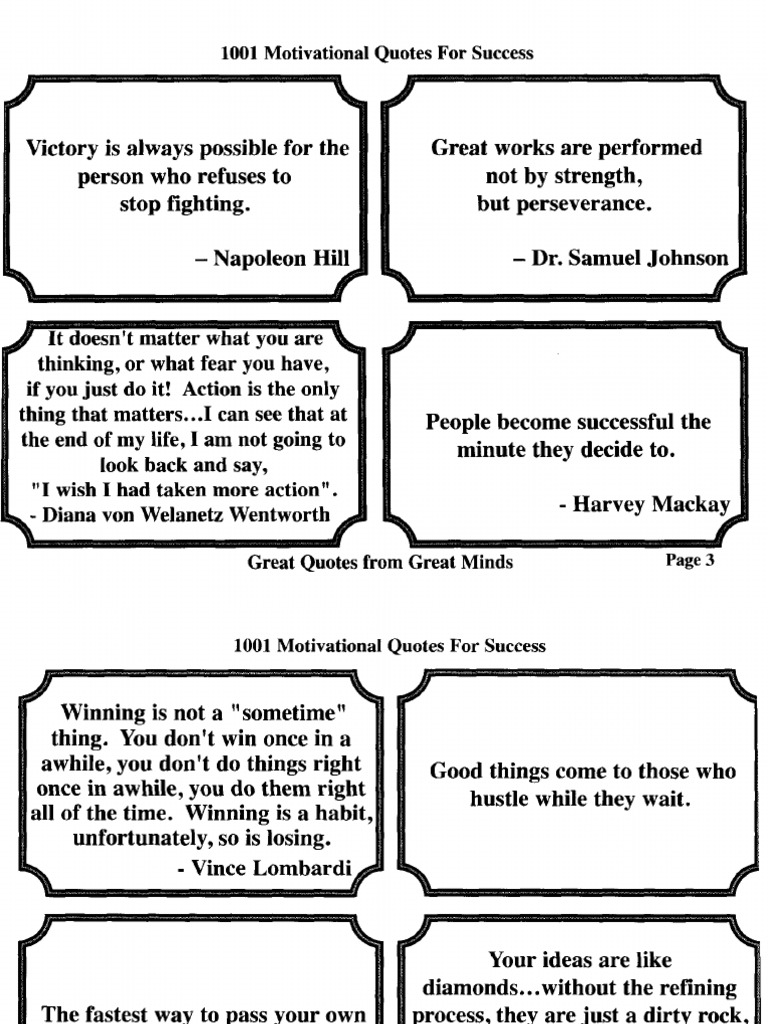1001 Motivational Quotes For Success Great Quotes 8 | PDF