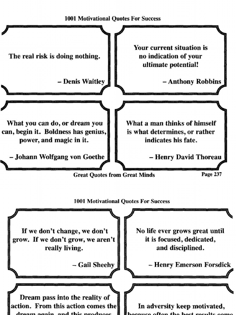 1001 Motivational Quotes For Success Great Quotes F 25 | PDF