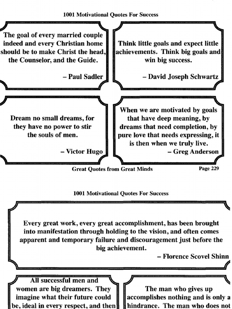 1001 Motivational Quotes For Success Great Quotes F 21 | PDF
