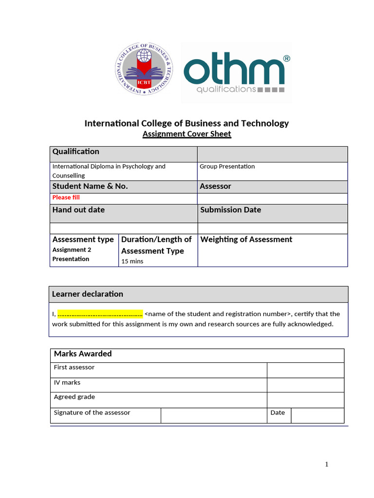 Othm Psychology Presentation | PDF | Knowledge | Medical Diagnosis