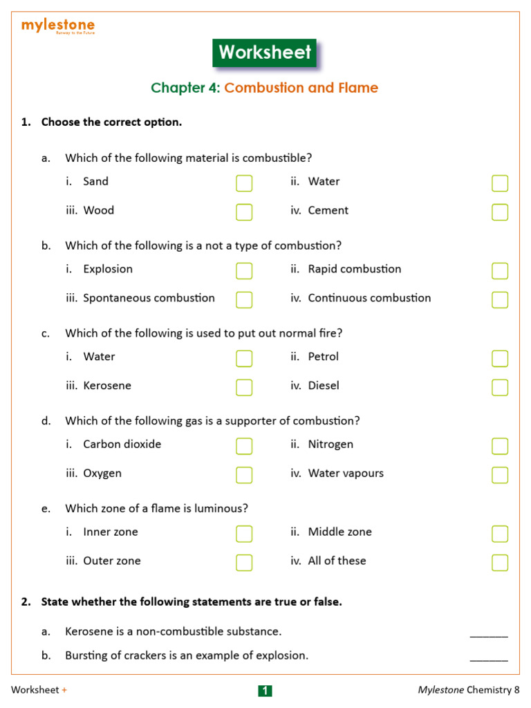 K1 Worksheet | PDF | Combustion | Fires