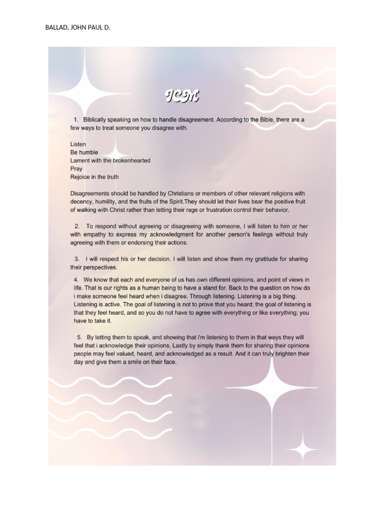 Ballad Icm Assignment | PDF