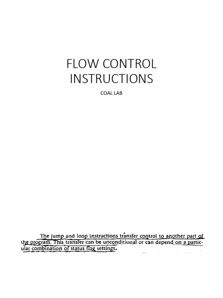 Flow Control - 1 | PDF