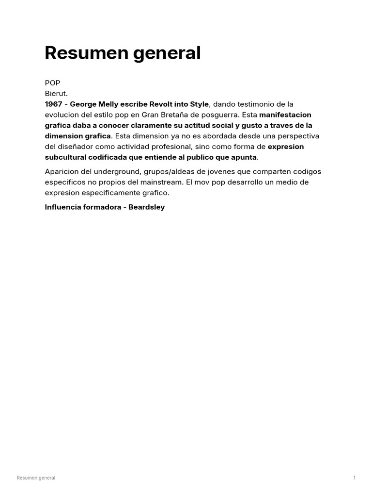 Resumen General | PDF | Diseño | Diseño gráfico