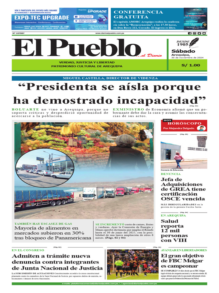 El Pueblo 30.11.2024 | PDF | VIH / SIDA | VIH