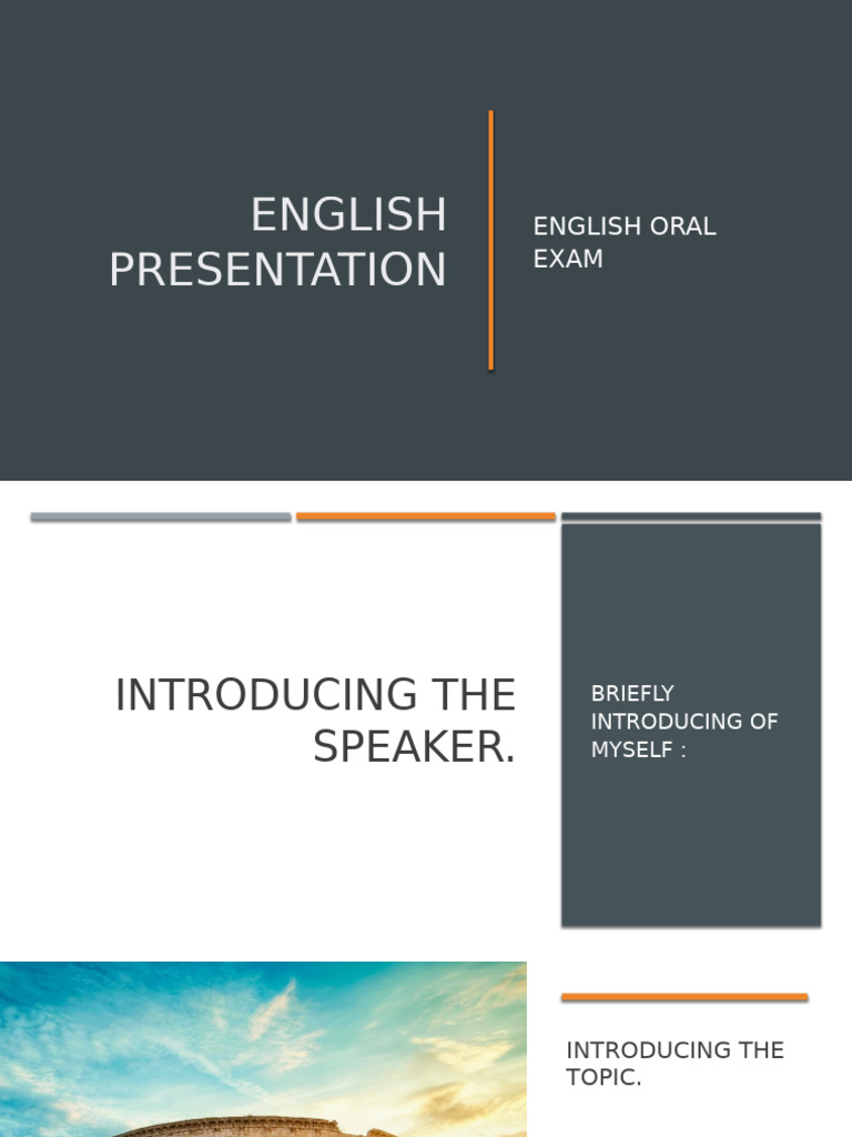 English Oral Exam Guide | PDF