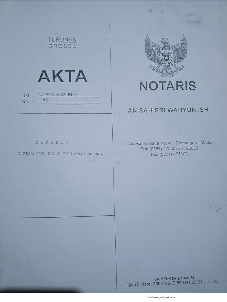 Akta Notaris | PDF