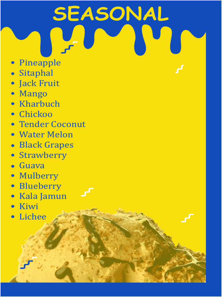 Natural Fresh Menu | PDF