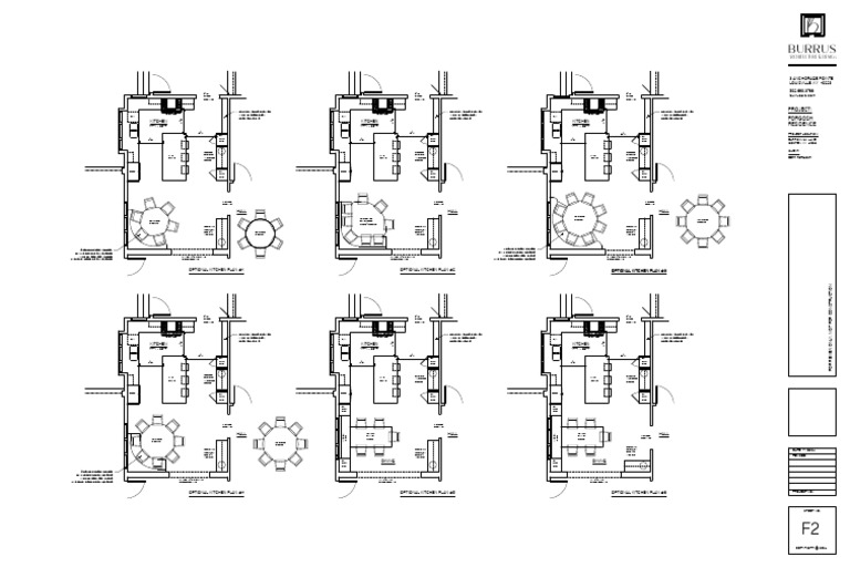 Forgosh - Master Drawing-F2 - Kitchen Options | PDF