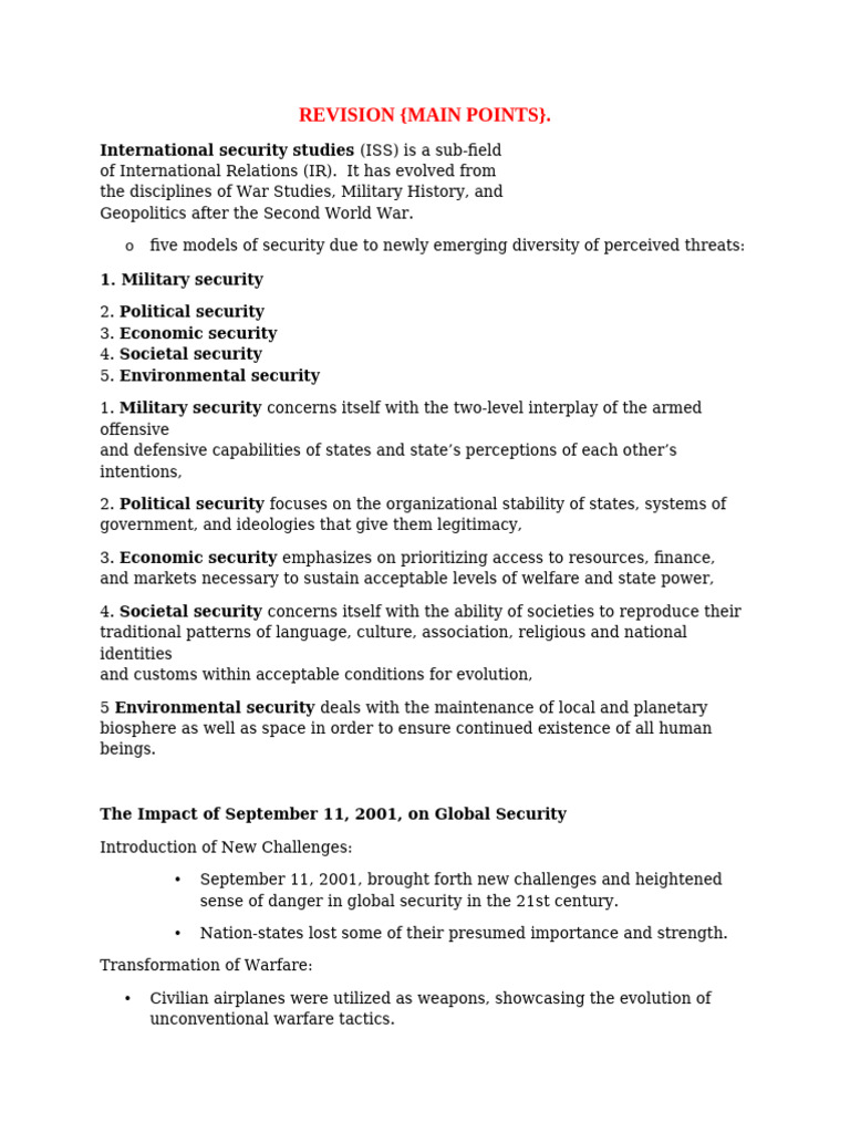 Evolution of Global Security | PDF | Marxism | Political Science