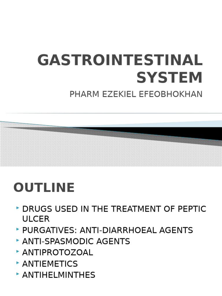 Year 2B GASTROINTESTINAL SYSTEM | PDF | Drugs | Gastroenterology