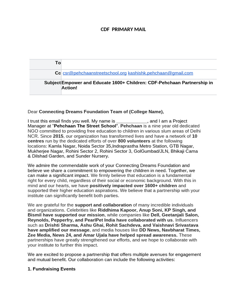 CDS Draft | PDF