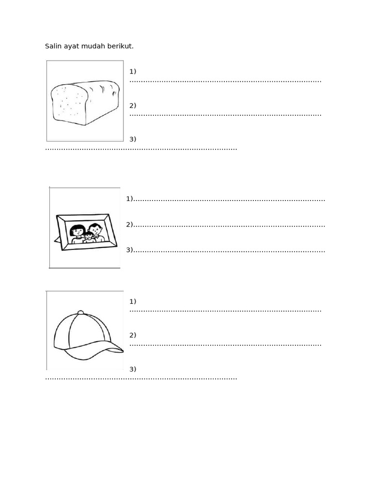 Salin Ayat Mudah Berikut | PDF