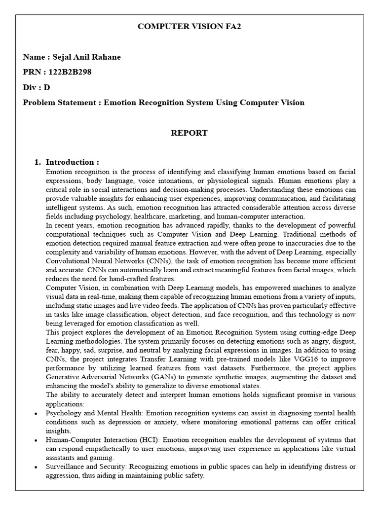 Computer Vision Fa2 | PDF | Computer Vision | Neuroscience